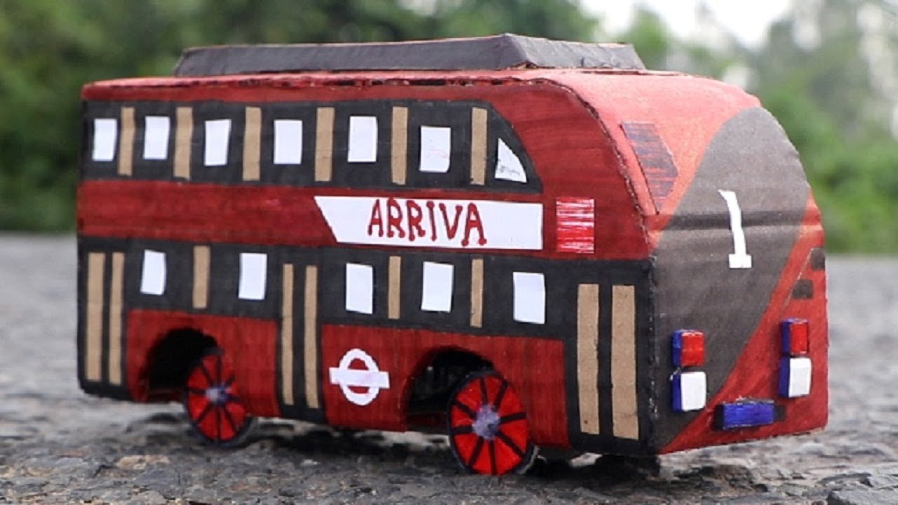 How to Make Toy Powerful Electric Bus | ARRIVA | Make Bus Using ...