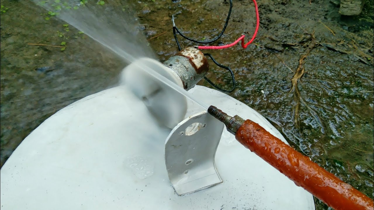 how to make mini hydro power plant at home. - YouTube