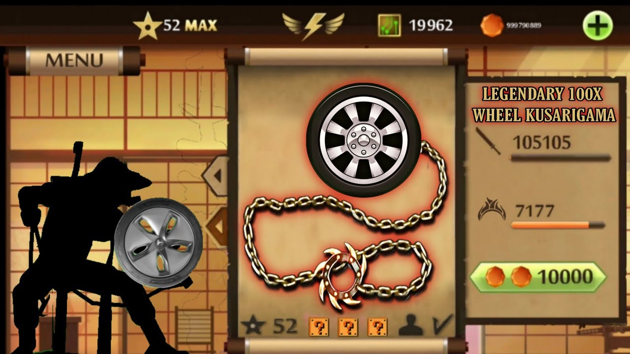 Shadow Fight 2 Legendary 100X Wheel Kusarigama - YouTube