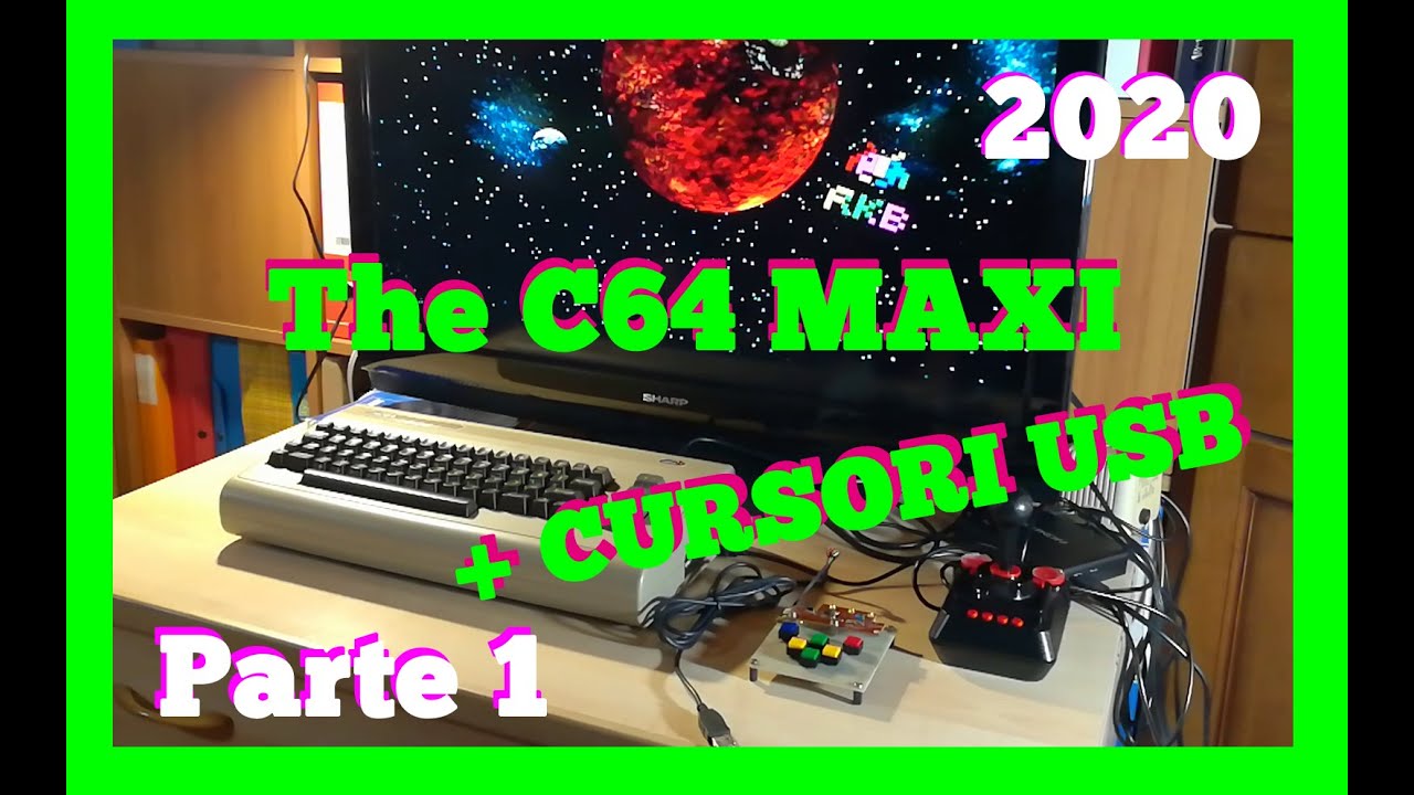 THE C64 MAXI + Tasti Cursore USB Parte 1/2 - YouTube