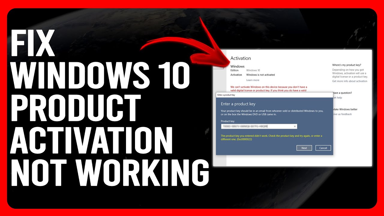 How To Fix Windows 10 Product Activation Not Working (Complete Steps To ...