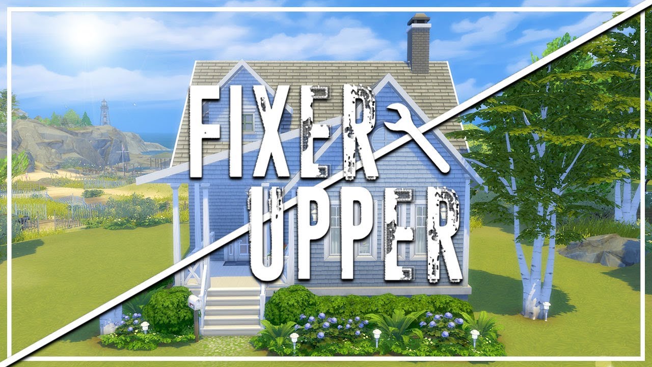 BEDLINGTON BOATHOUSE // The Sims 4: Fixer Upper - Home Renovation - YouTube