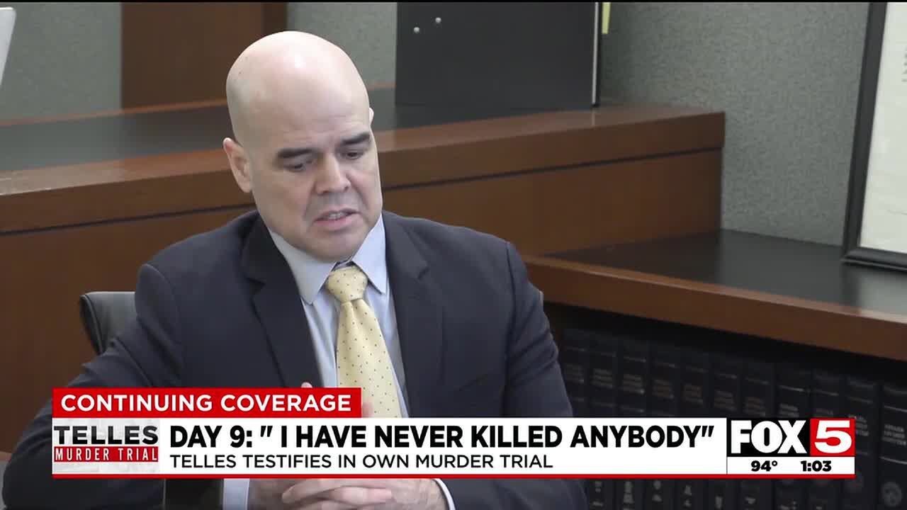 Telles Murder Trial: Telles resumes testimony - YouTube