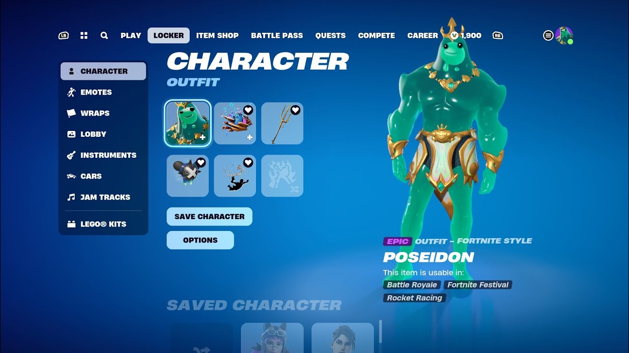 The Best Combos For The New "Poseidon" Skin!! - YouTube