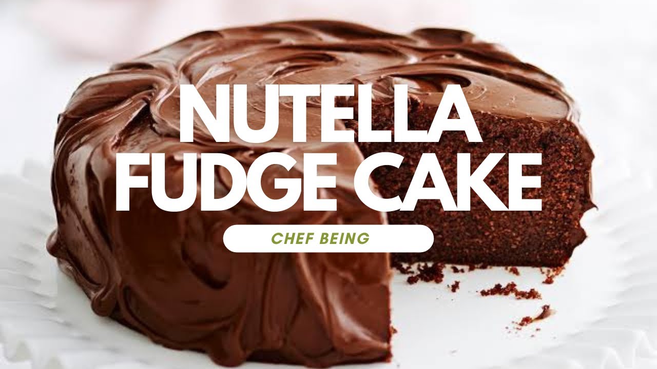 NUTELLA FUDGE CAKE ! RECIPE TUTORIAL - YouTube