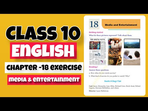 Class Ten English Chapter-18 Exercise | Media And Entertainment | SEE ...