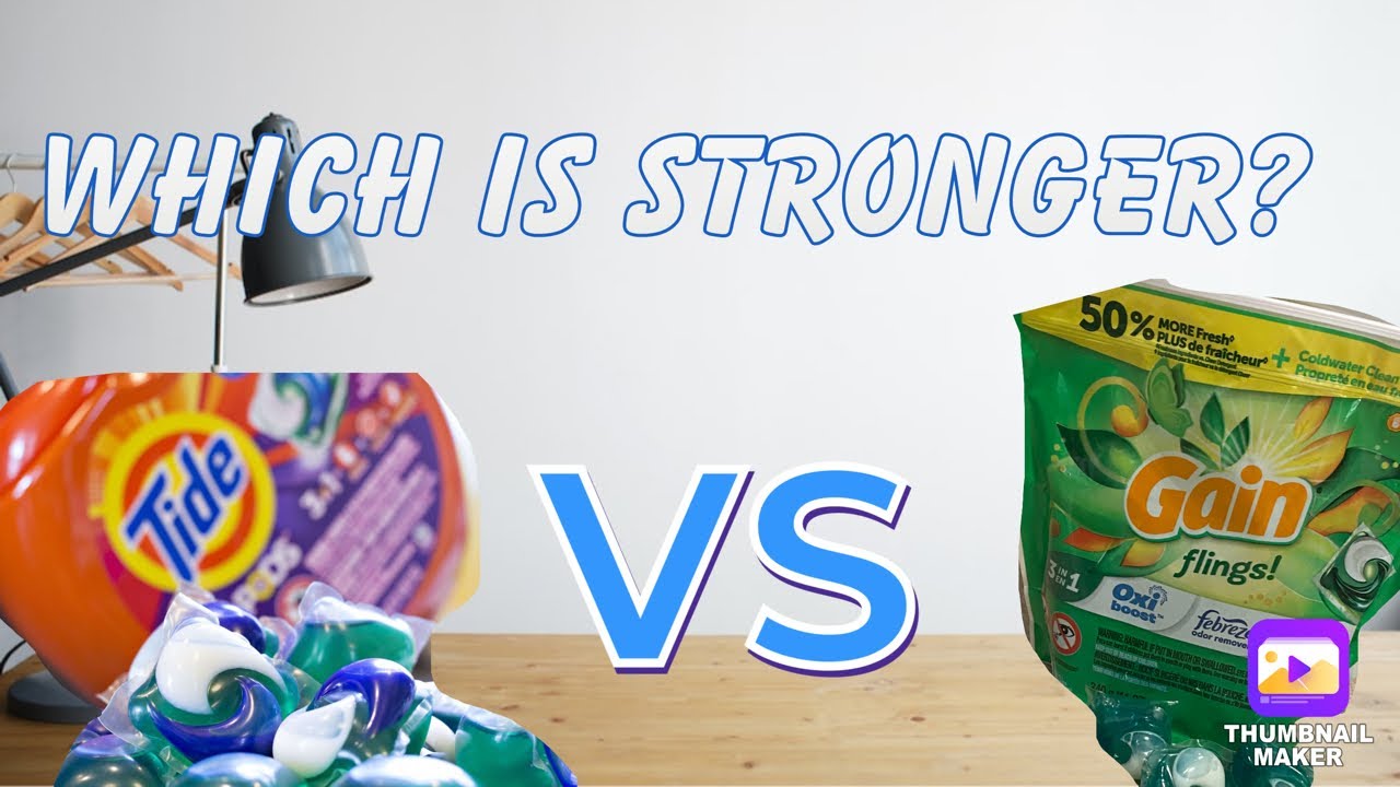 Tide Pods VS Gain Pods (Which one is stronger?) - YouTube