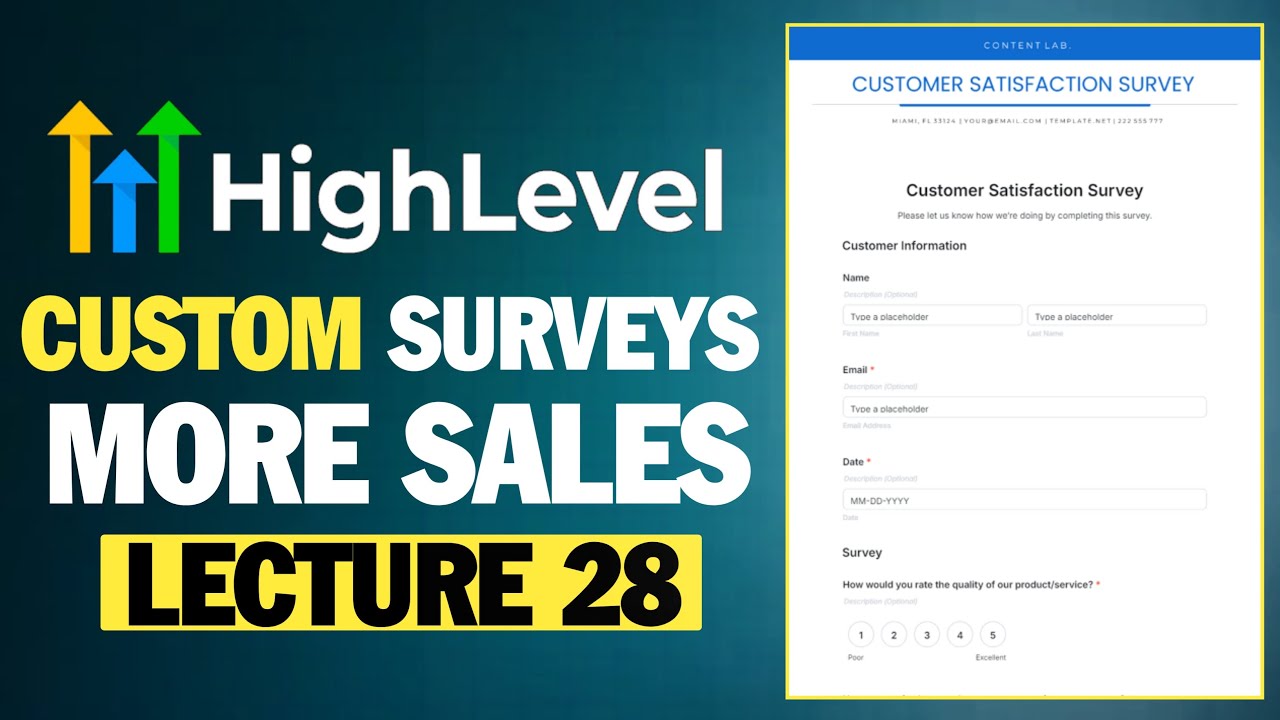 STOP Using Boring Surveys | Create Stunning GoHighLevel Surveys NOW ...