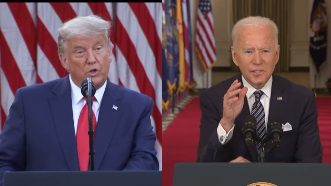 President Joe Biden vs President Donald Trump - Speech Comparison - YouTube