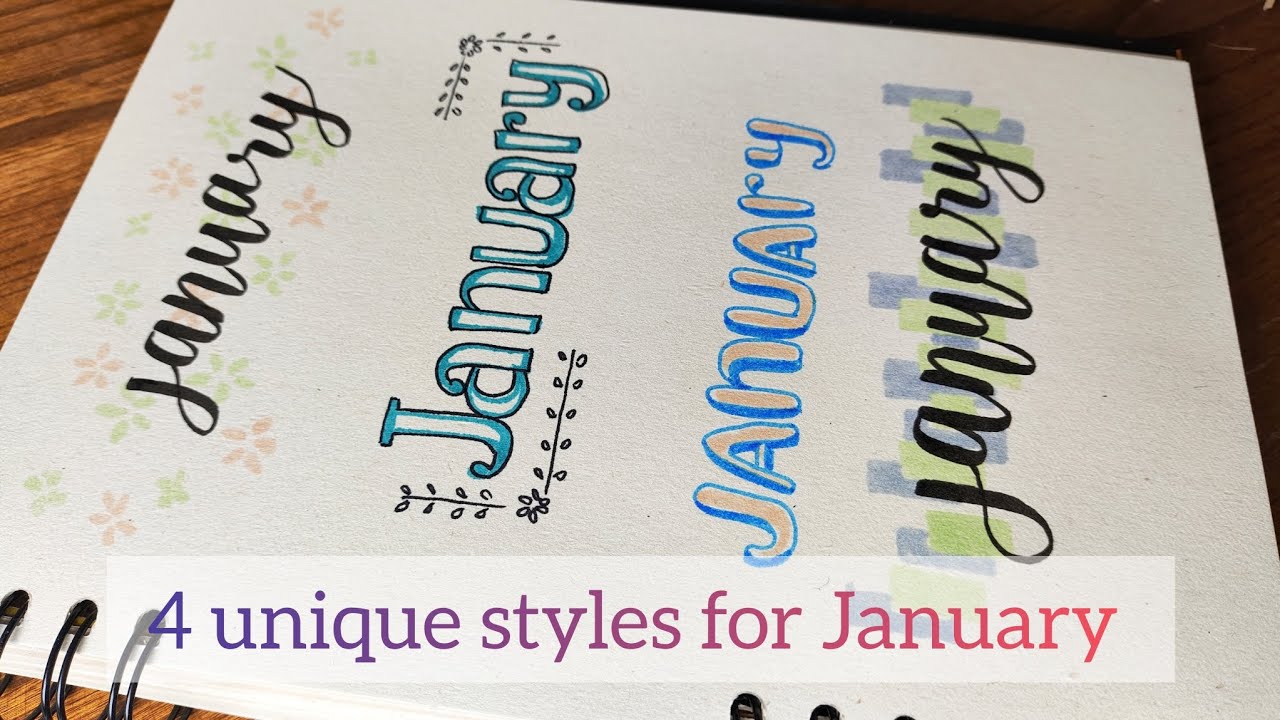 Exploring the Art of Font Writing: 4 Unique Styles for January - YouTube