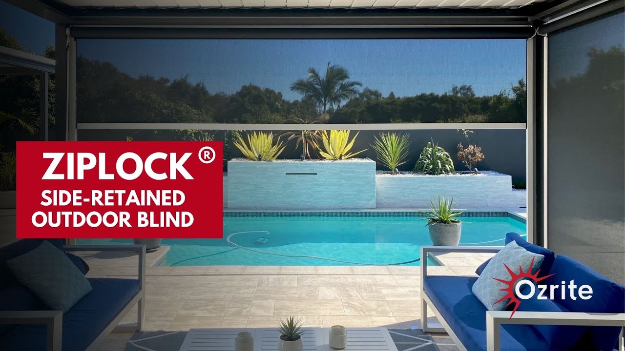 Ziplock - Side Retained Outdoor Blind - YouTube