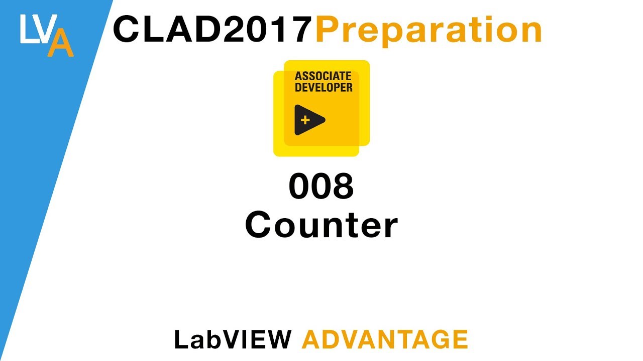 LabVIEW CLAD 008 Counter - YouTube