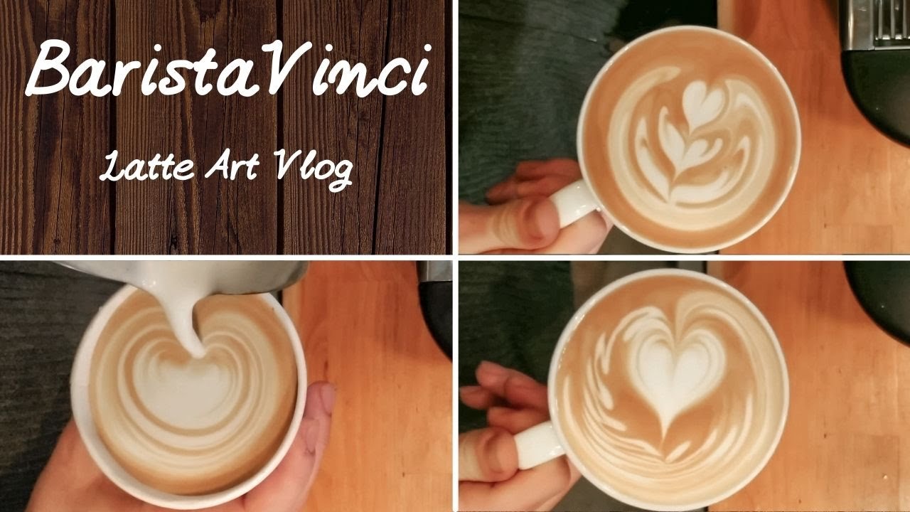 Practice Basics of Latte Art (Heart, Tulip, Rosetta) How To Make Latte ...