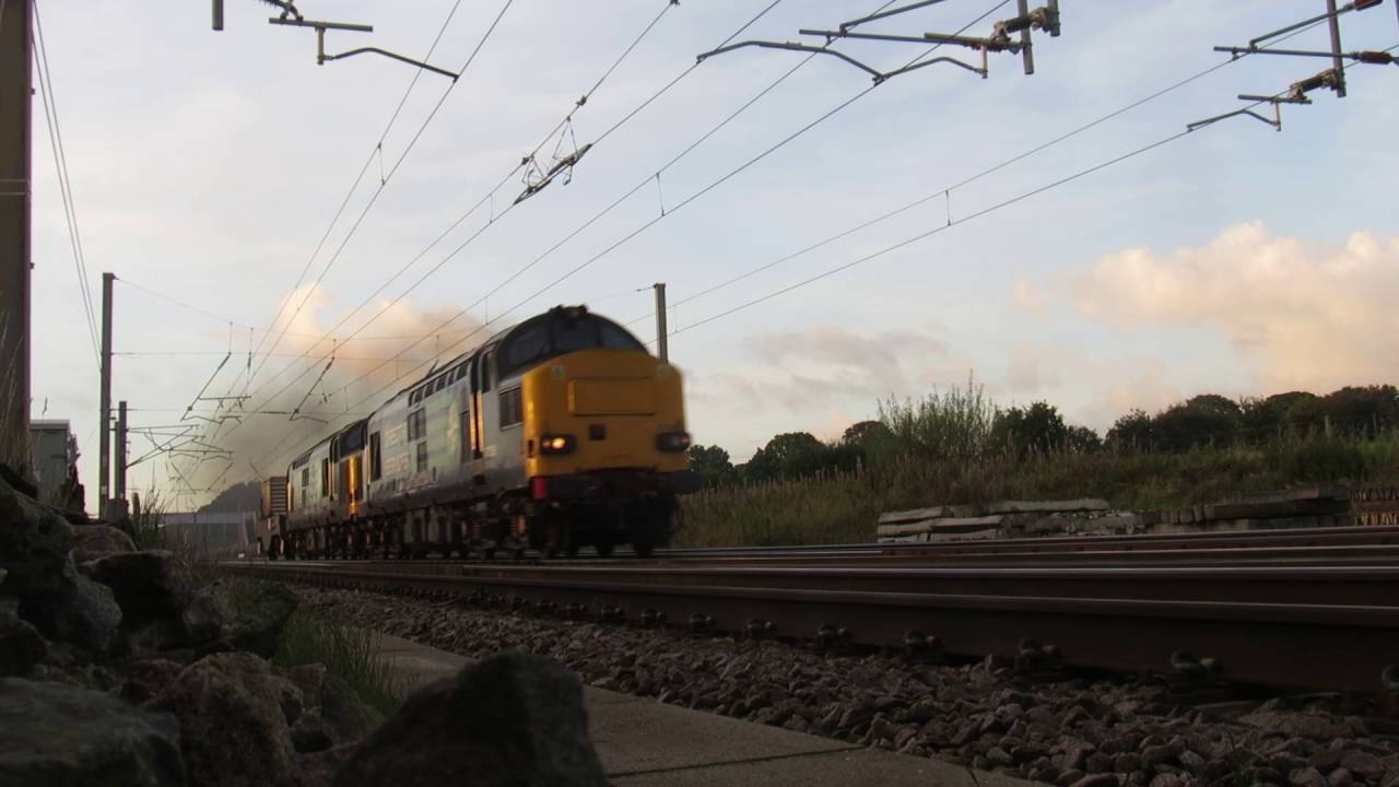 Class 37 THRASH!! DRS 37259+37612 - 6C53, Balshaw Lane 23.9.16 - YouTube