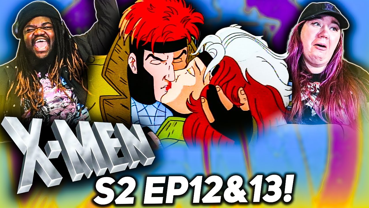 GAMBIT & ROGUE KISS!!! 😱 X-Men The Animated Series! SEASON 2 FINALE ...