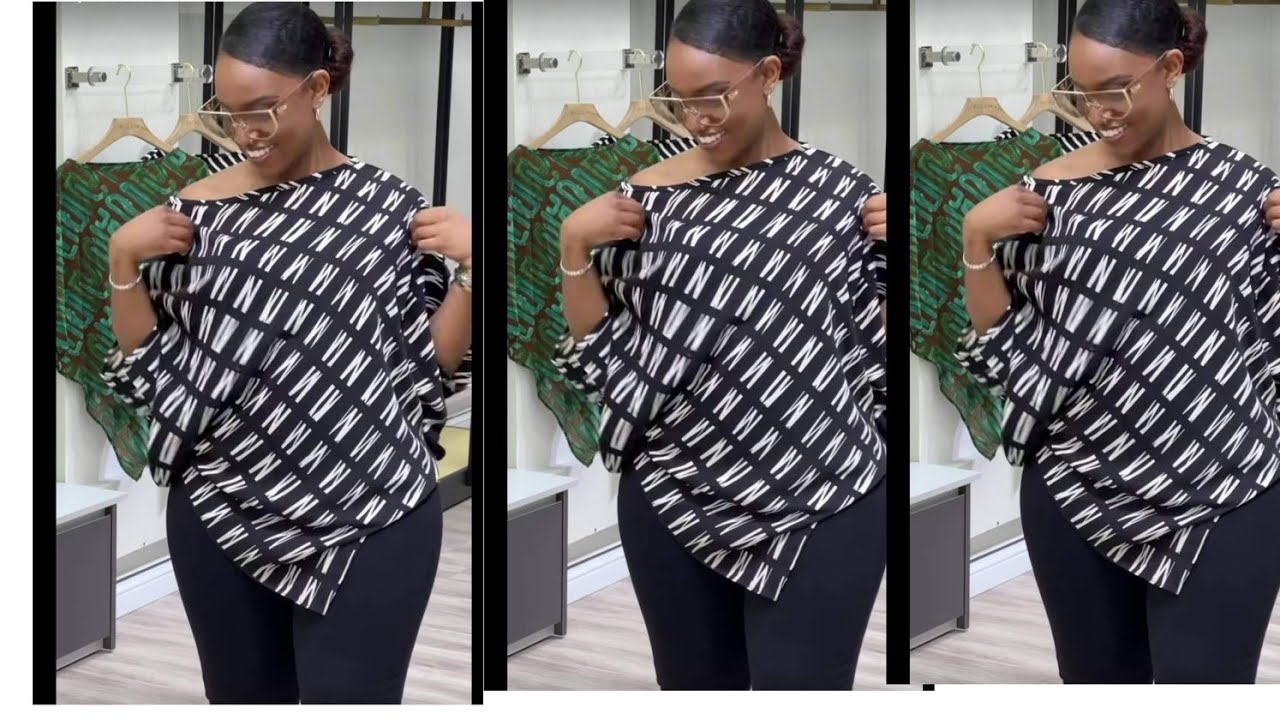 How to Cut and Sew a triangle flare top in less than 20 minutes ...