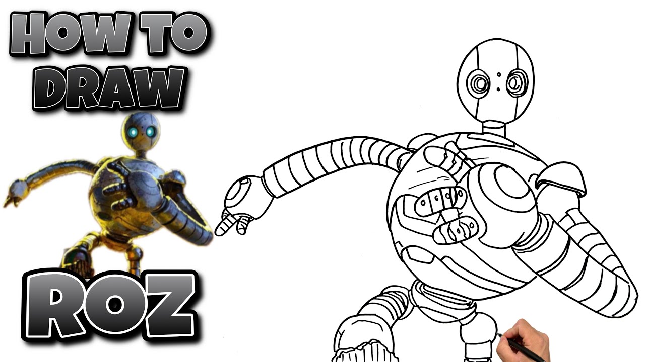 How To Draw Roz The Wild Robot | The Wild Robot Movie #drawing # ...