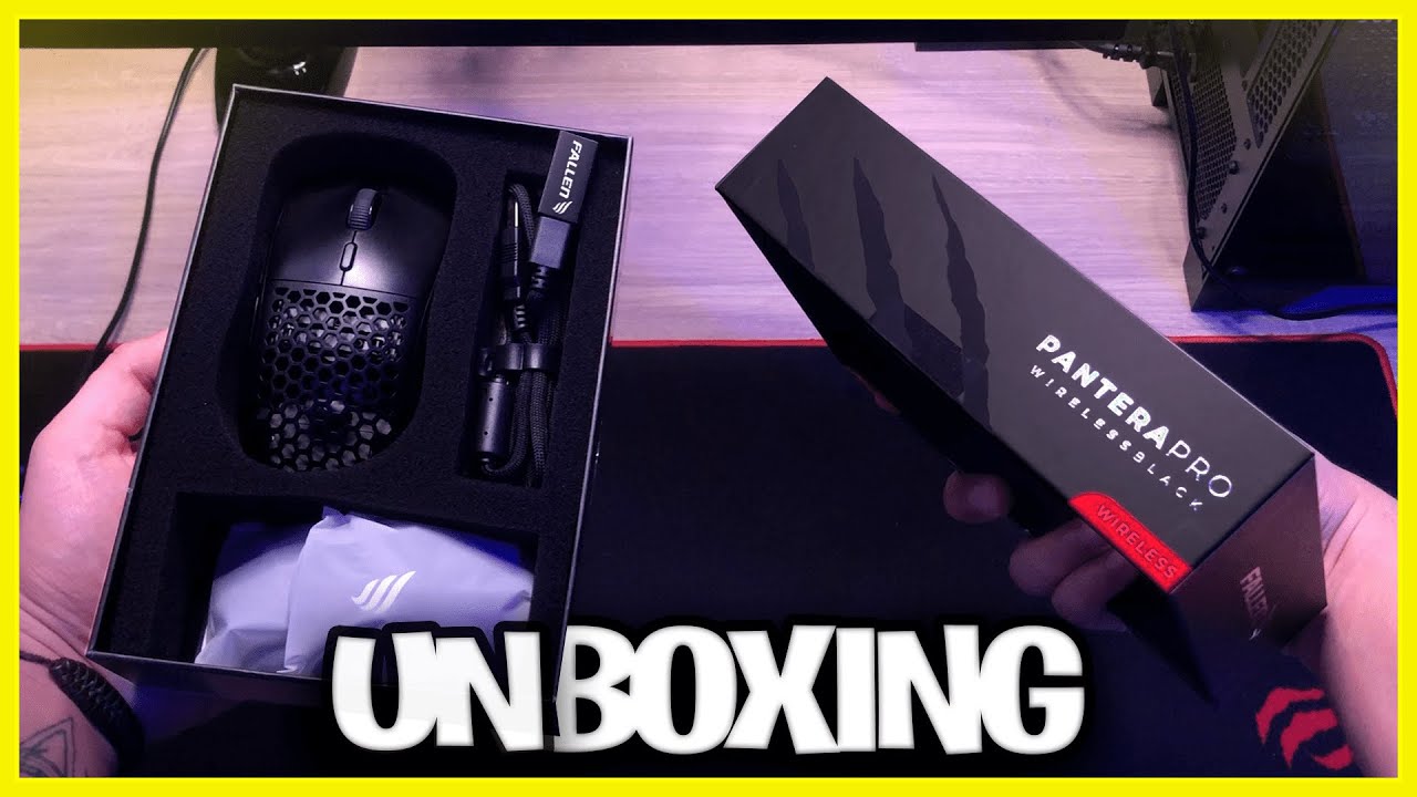 UNBOXING do MOUSE GAMER Pantera Pro Wireless - Lançamento da FALLEN ...