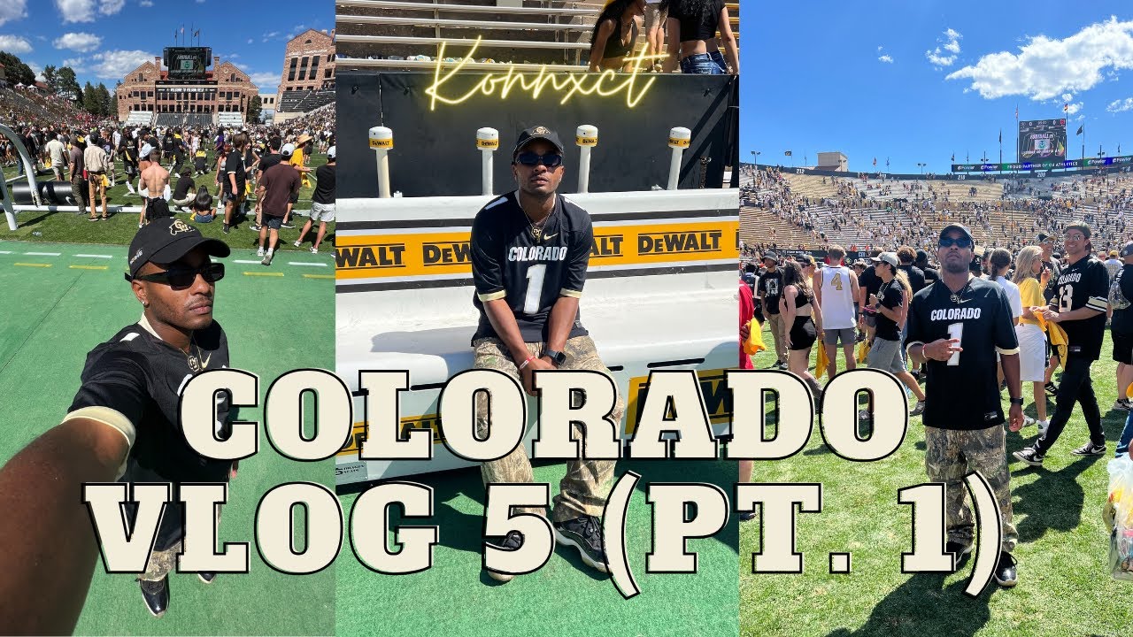 COLORADO TRAVEL (VLOG 5) [Part 1] COLORADO BUFFALOES FIRST HOME GAME VS ...