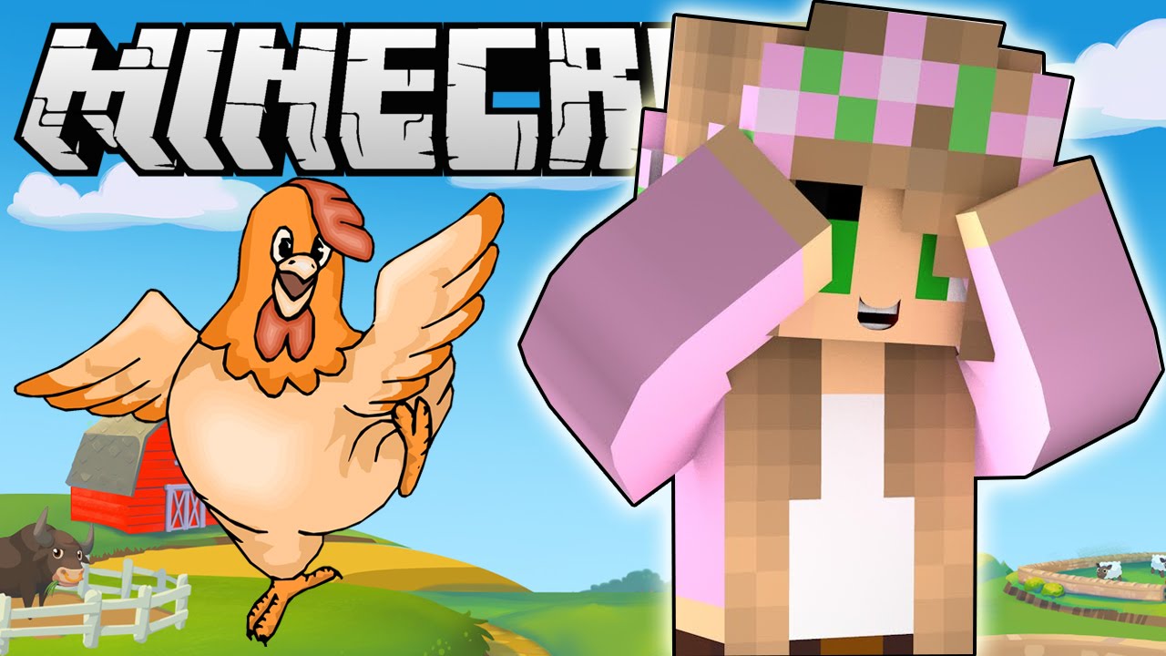 Little Kelly Minecraft Mods Adventures: CHICKEN HIDE AND SEEK! - YouTube
