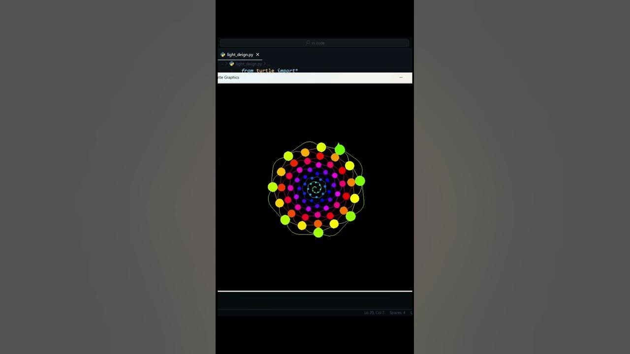 Light Design Using Pythonturtle Turtle New Viralvideo Python