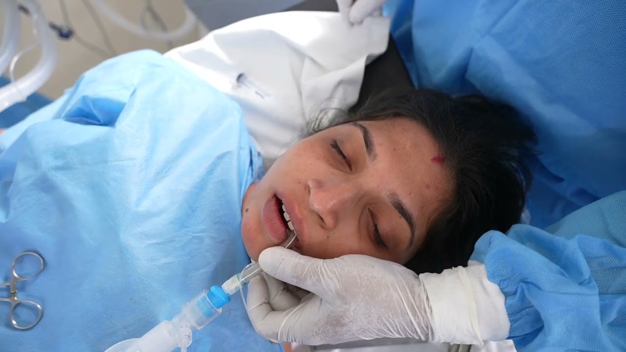 Lady Patient slowly losing Consciousness under General Anesthesia - YouTube