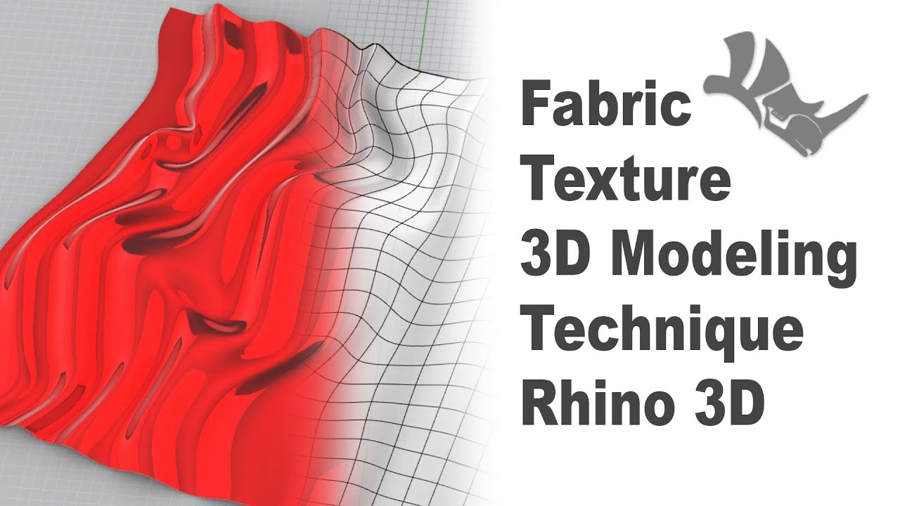 Create Fabric Texture in Rhino 3D Tutorial- Beginner CAD #440 - YouTube