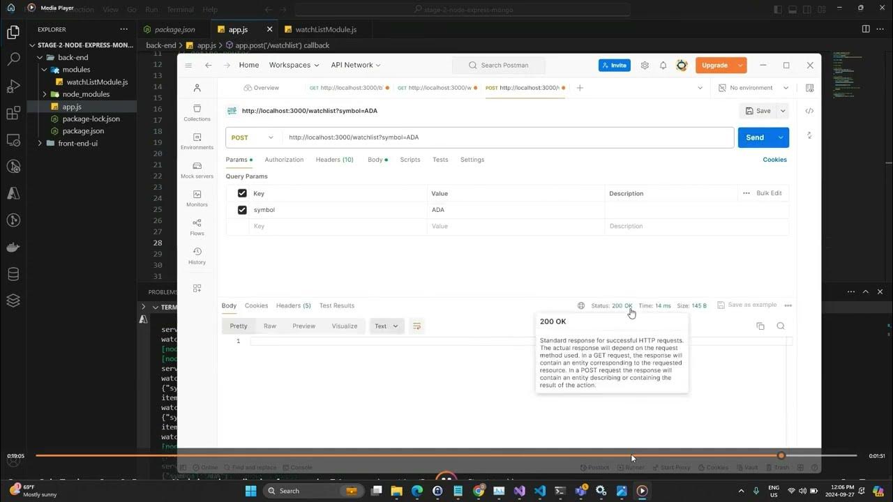 3.1 [Project] - Creating RESTful Endpoints with Express.js - YouTube