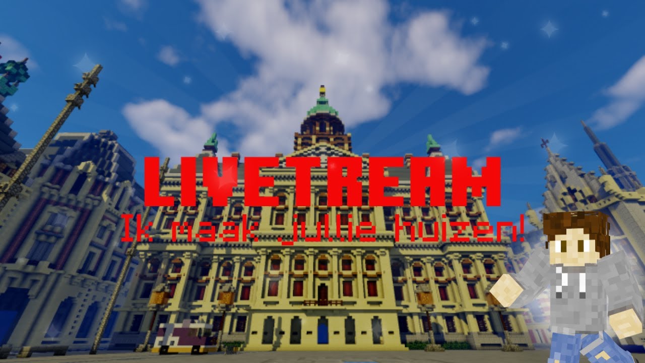 LIVE GEOCRAFT SPELEN! JOU HUIS NAMAKEN IN HEEL NEDERLAND!!! (MINECRAFT ...