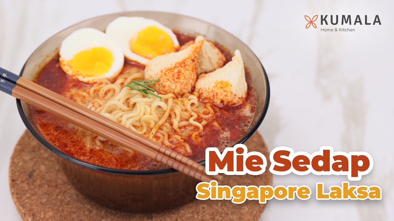 Mie Sedaap Spicy Laksa Singapore | Resep Laksa Singapura - YouTube