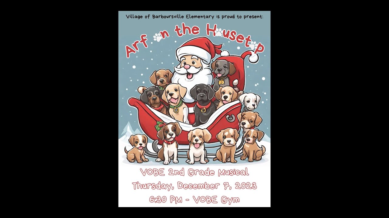 VOBE 2023 2nd Grade Musical - Arf on the Housetop - YouTube