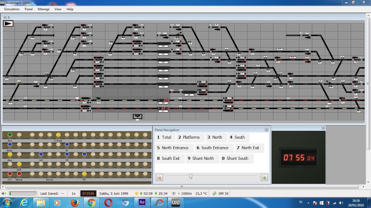 Simulasi melayani KA masuk/keluar stasiun (seperti PPKA) - YouTube