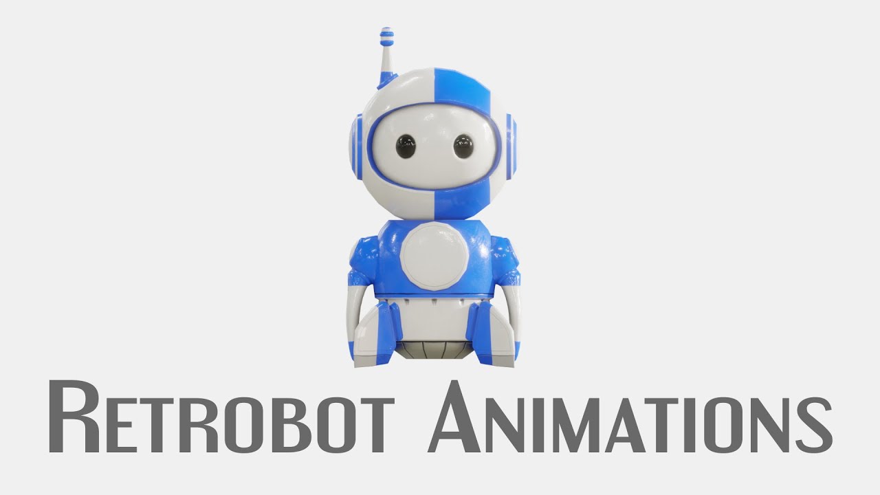 Retrobot Animations: Unity 3d Game Asset - YouTube