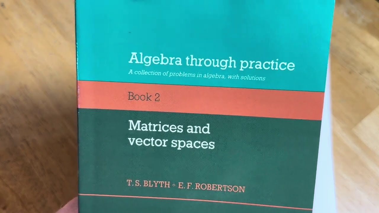 Linear Algebra Problem Book With Full Solutions YouTube Linear Algebra Problem Book With Full Solutions YouTube
