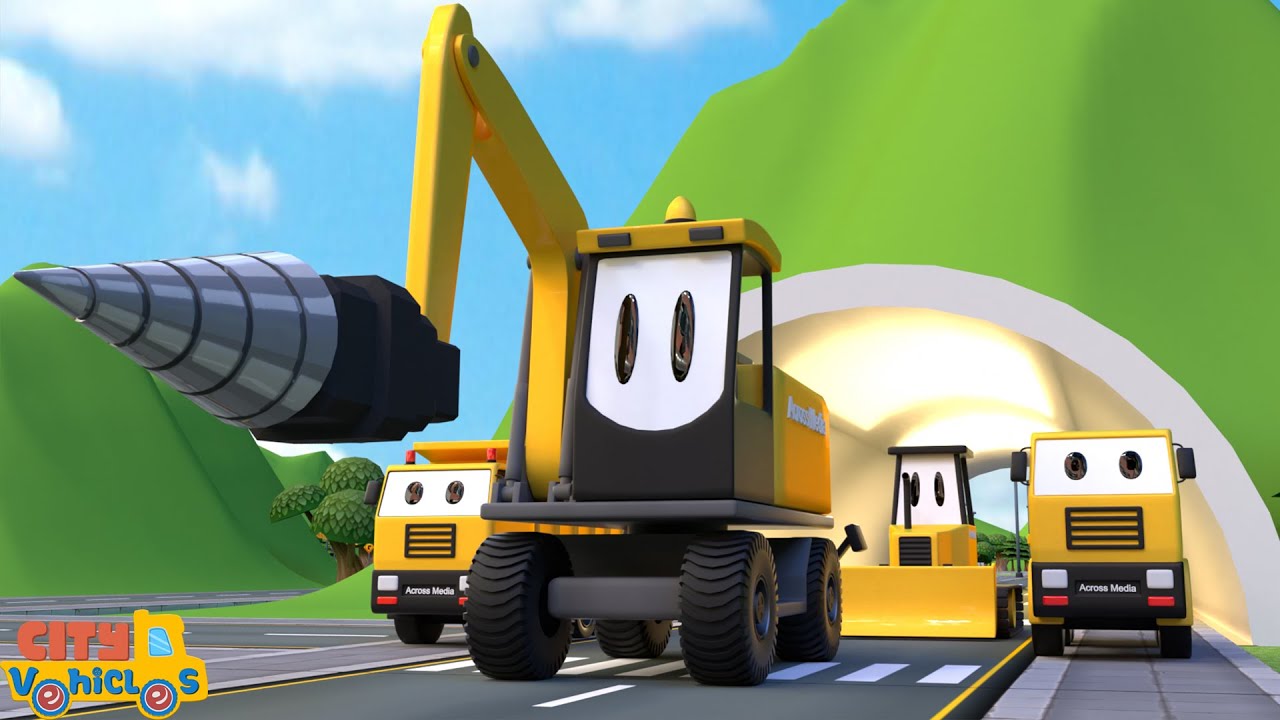 Construction vehicle build car garage - dump truck; crane truck ...