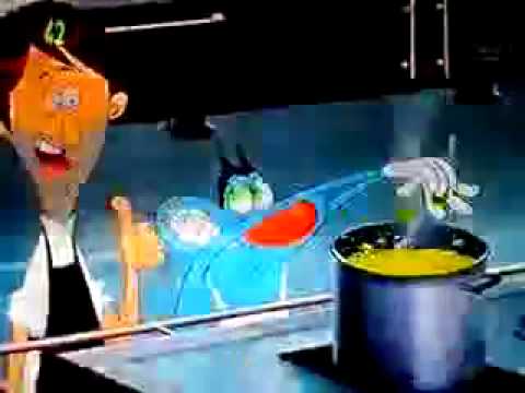 Oggy and the cockroaches season 4 The kitchen boy - YouTube