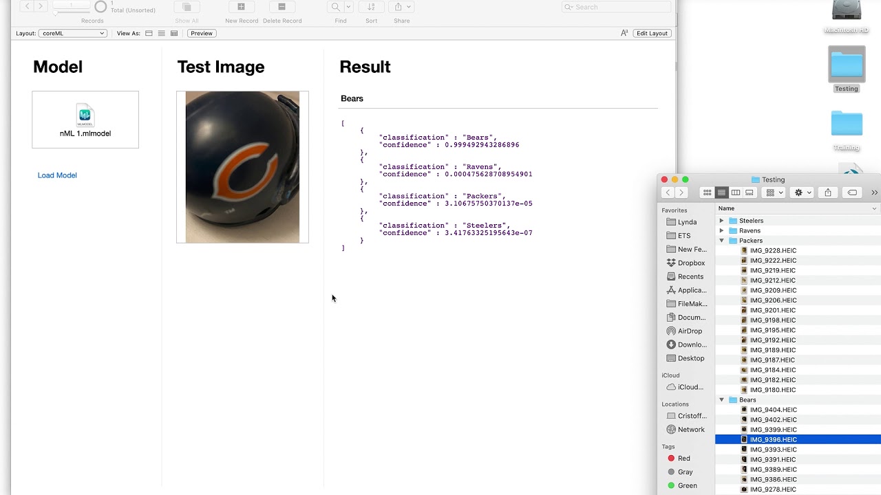 Vision Machine Learning Model in Claris FileMaker with Siri Voice Initiation - YouTube