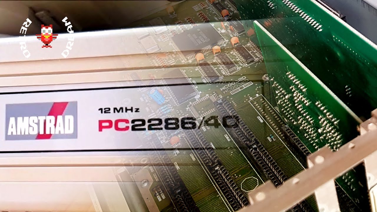 Inside a 1989 Amstrad PC 2286 - YouTube
