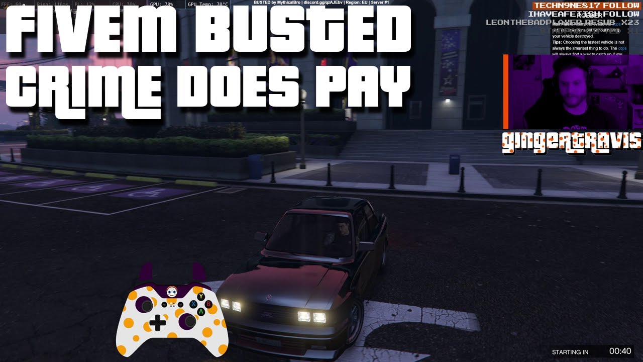 FiveM Busted Game Mode Win! - YouTube