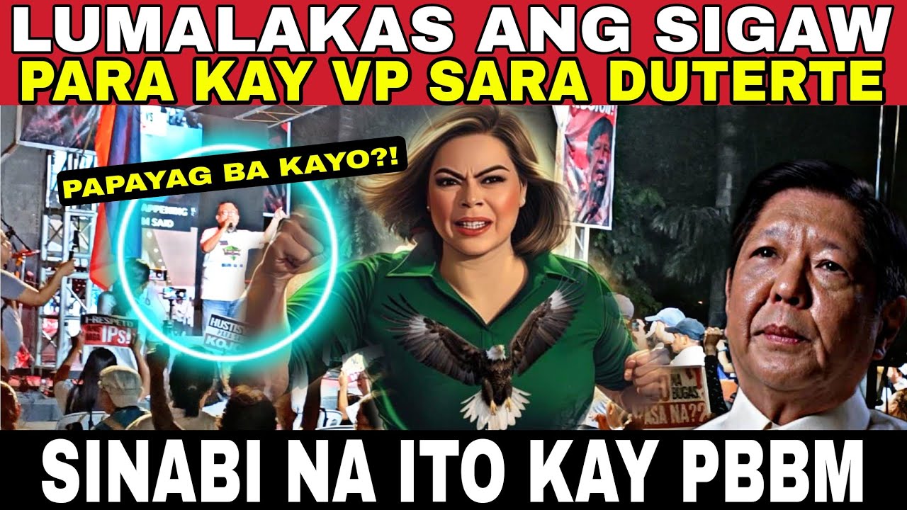 LUMALAKAS ANG SIGAW PARA KAY VP SARA DUTERTE KOJC DDS SUPPORTERS GANITO NA PANAWAGAN KAY PBBM ...