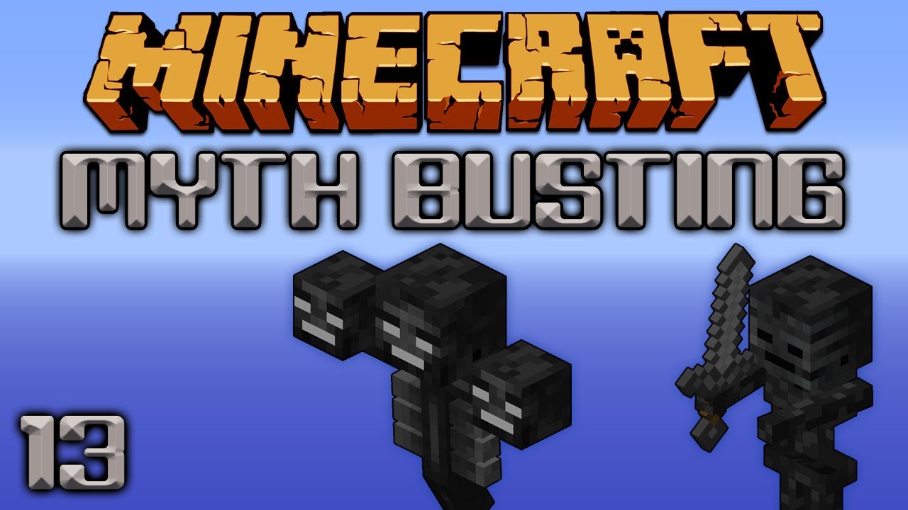 Looting On Wither Skulls & Nether Stars [Minecraft Myth Busting 13 ...