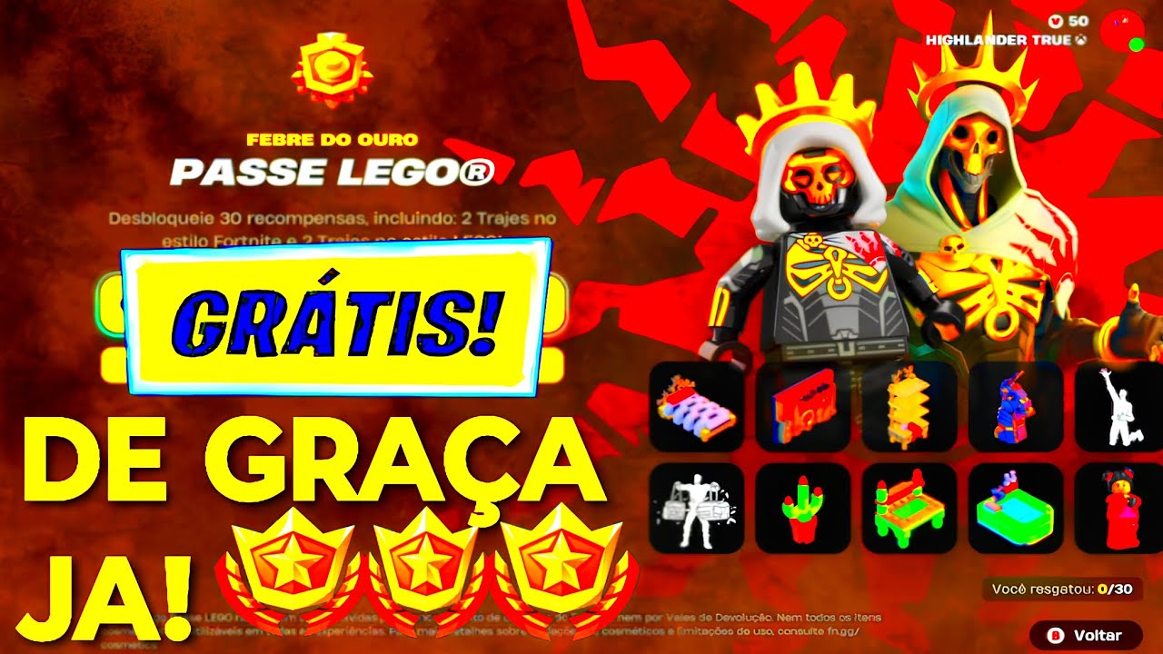 como conseguir de graça Oro Rebelde (Rebel Oro) + passe LEGO® e Carmim ...