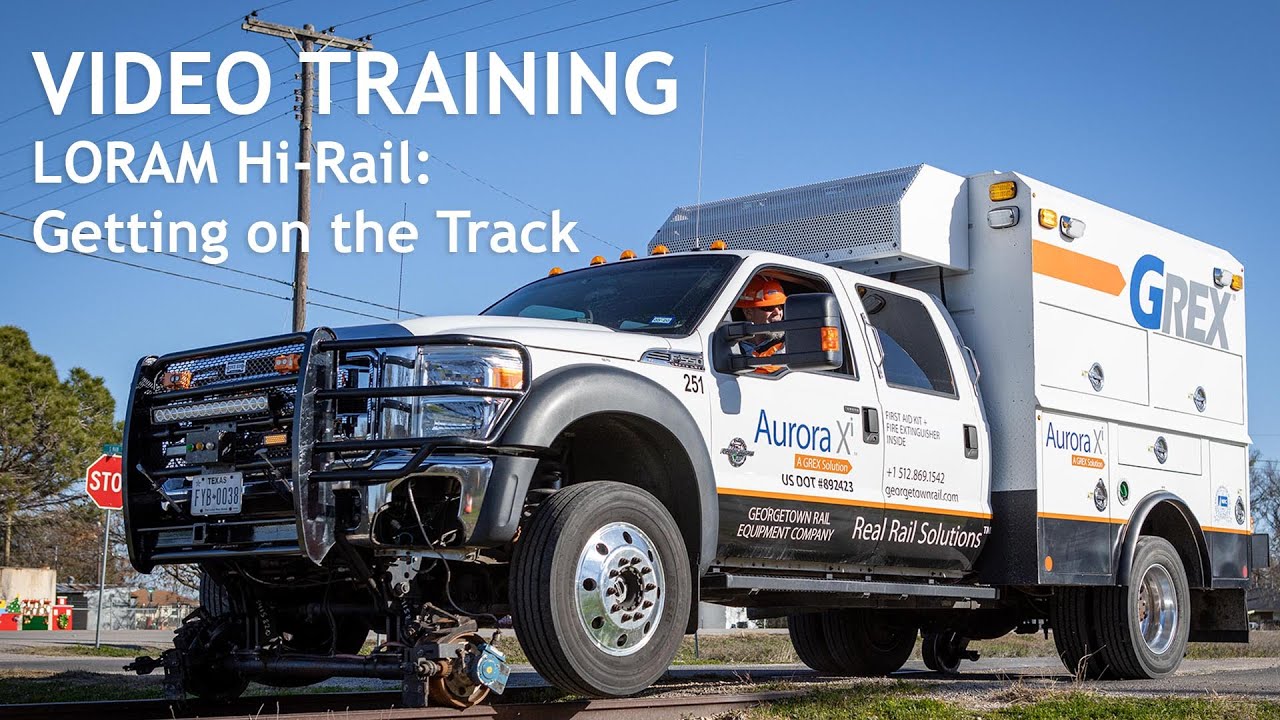Loram Hi Rail Getting On The Track Almon Inc Training Video - YouTube