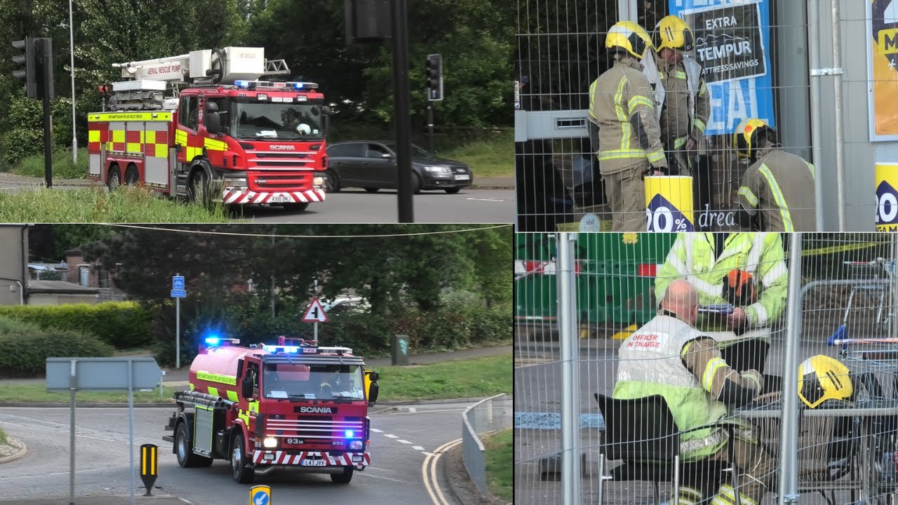 St James Retail park fire - YouTube
