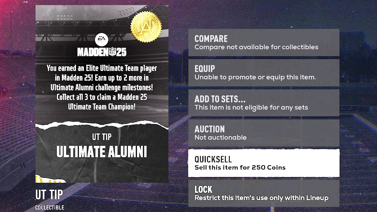 SO YOU CAN UNLOCK A MUT 25 CHAMPION CARD THROUGH THE ULTIMATE ALUMNI ...