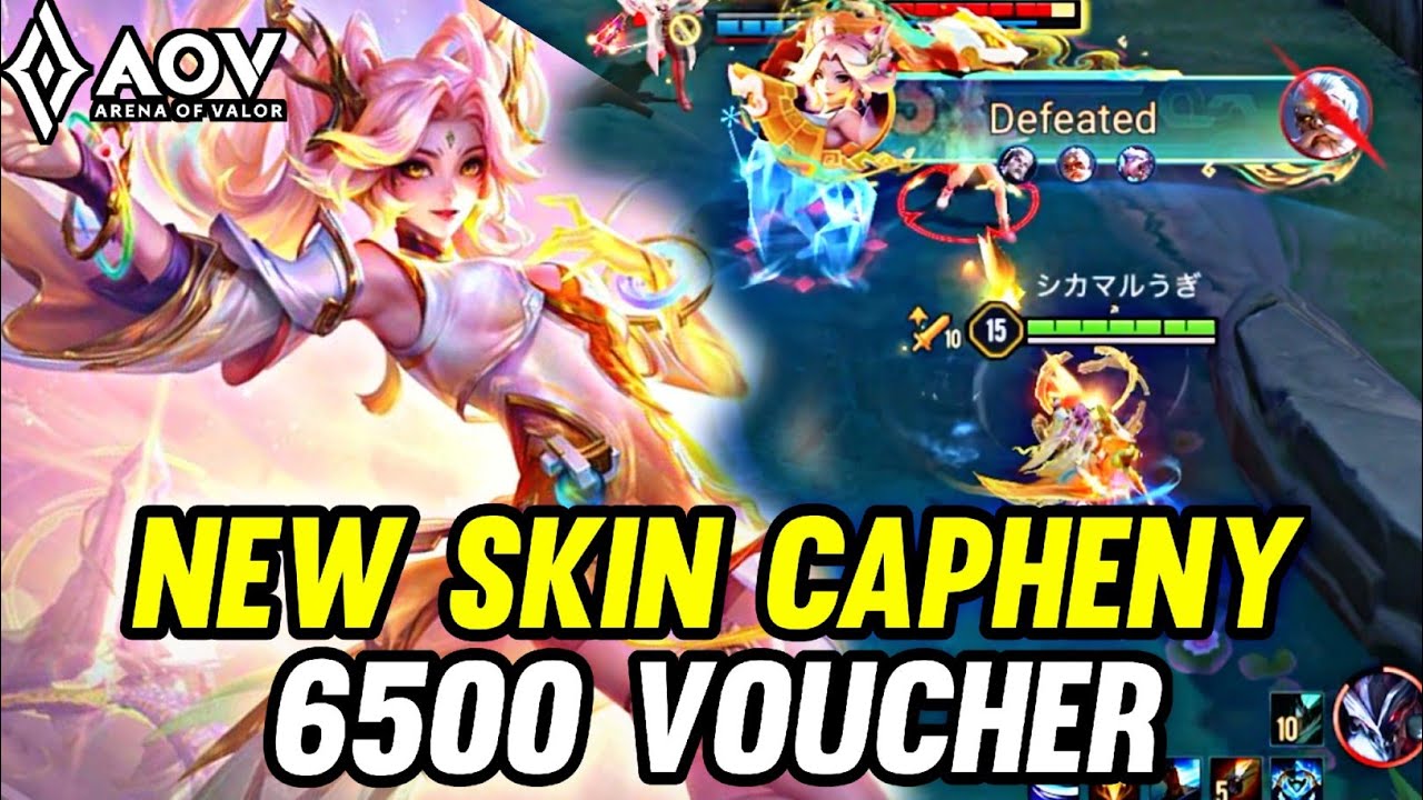 AOV : NEW SKIN CAPHENY MIRACLE PRONE GAMEPLAY - ARENA OF VALOR LIÊNQUÂNMOBILE ROV - YouTube