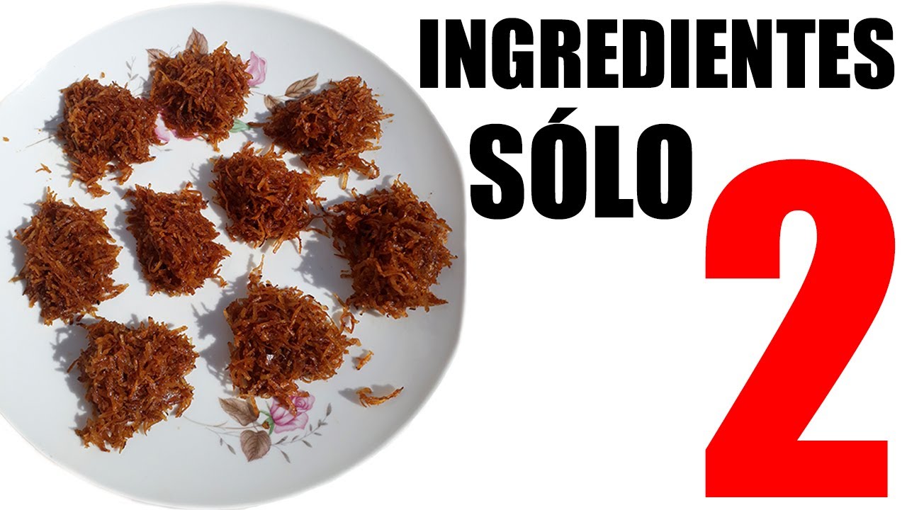 El MEJOR dulce de coco rallado con panela, SIN azúcar | Cocadas con ...