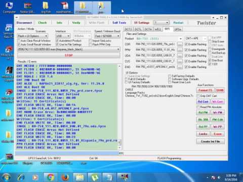 nokia 500 flashing