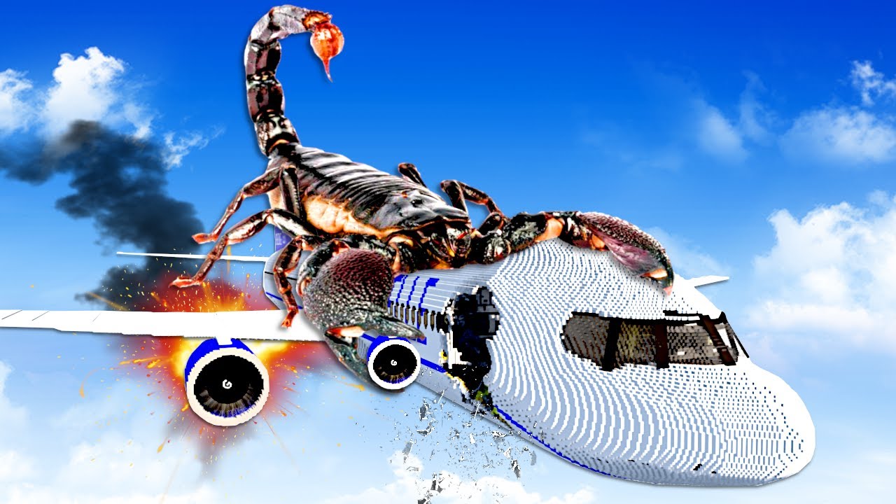 GIANT SCORPION CAUSES PLANE CRASH! (Teardown) - YouTube