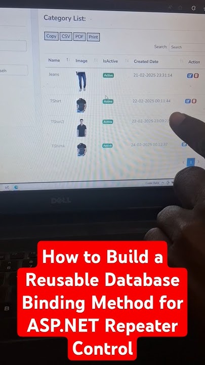 How to Build a Reusable Database Binding Method for Repeater Control #shortvideo - YouTube